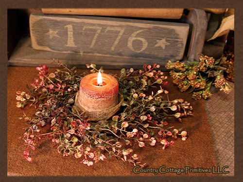 Primitive Candle Ring – Country Cottage Primitives
